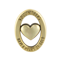 Gold Volunteer Pins - Volunteer Gifts
