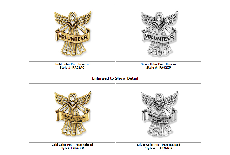 Guardian Volunteer Angel Generic & Personalized - Volunteer Gifts