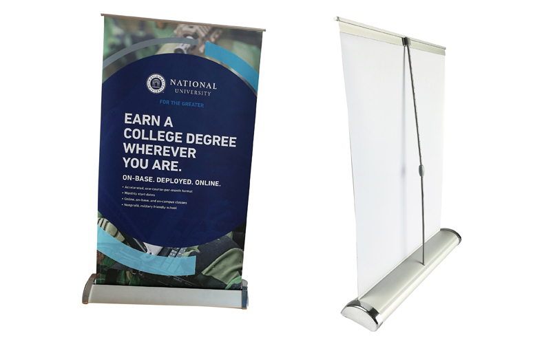 TABLE TOP RETRACTABLE BANNER - Volunteer Gifts