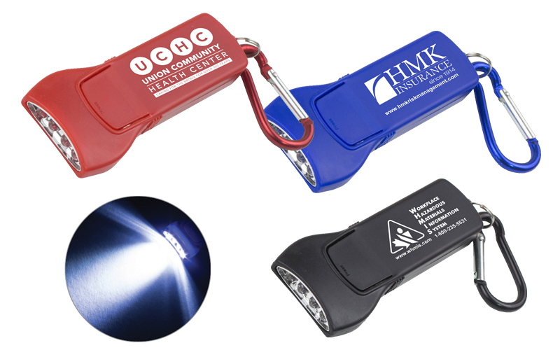 4 LED Keyholder Keylight with Carabiner Clip - Volunteer Gifts