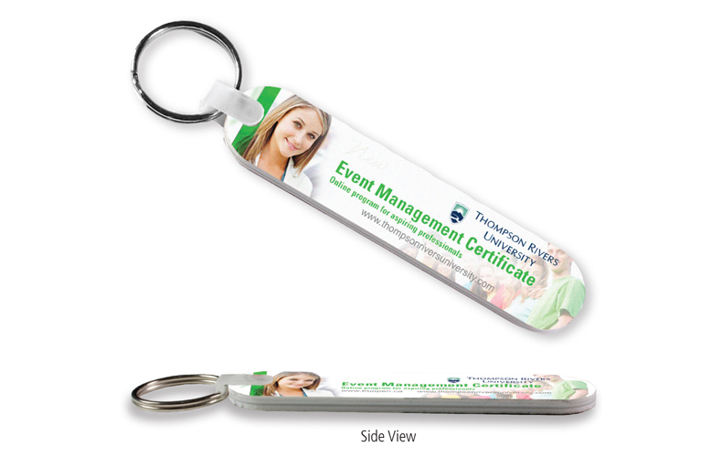 Multi-Color Thick Foam Nail File Keychain - Volunteer Gifts