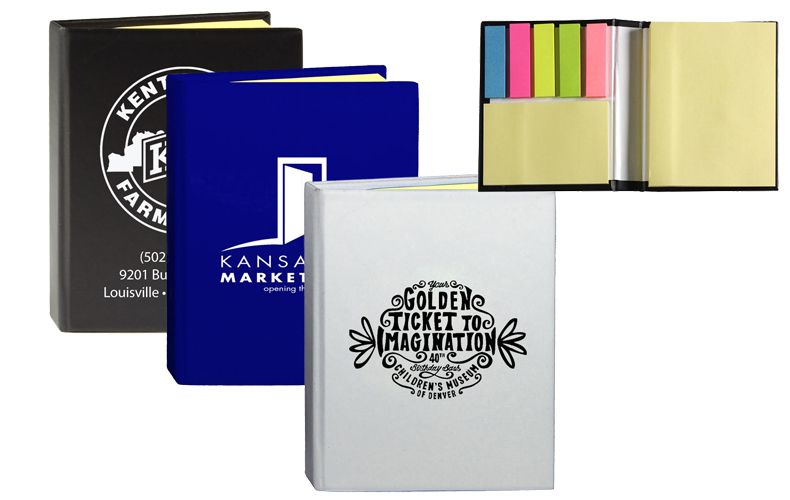 Full Size Sticky Notes and Flags Notepad Notebook - Volunteer Gifts