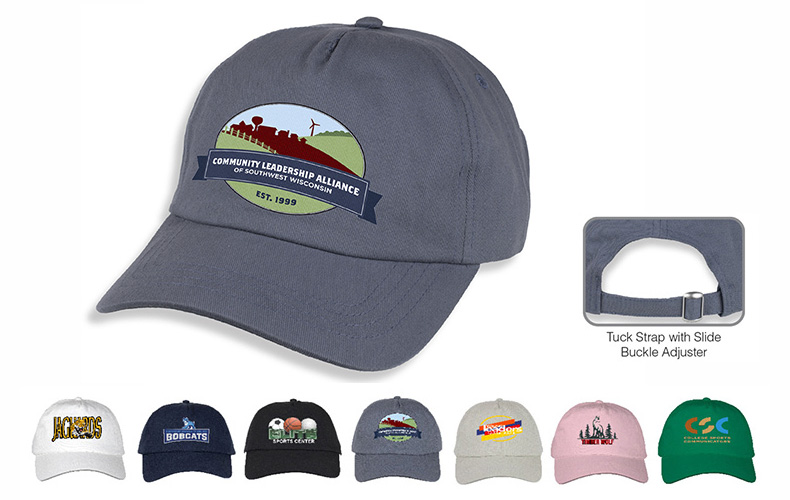 5-Panel “Dad” Hat with Tuck Strap & Slide Buckle Adjuster - Volunteer Gifts