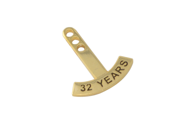Yearly Milestone Rocker Pins (Curved) - Volunteer Gifts