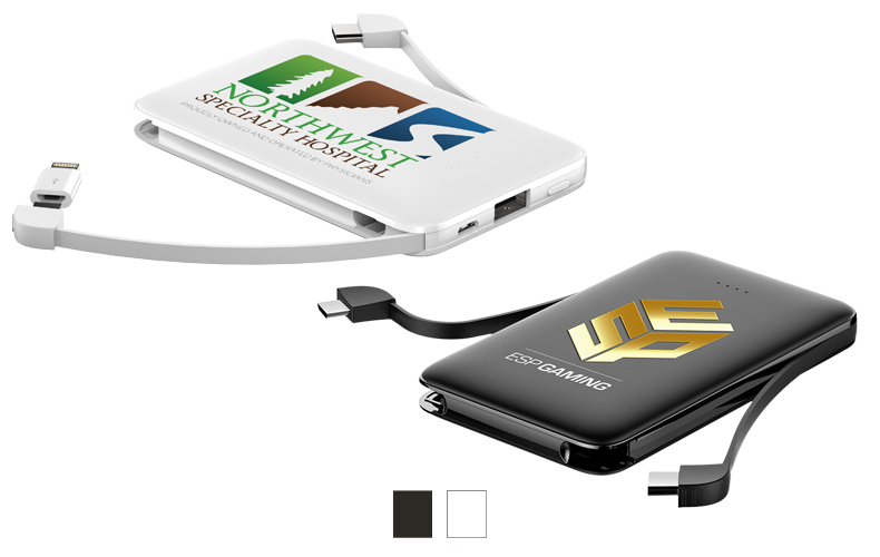 Hermosa 2.1A Output 5000mAh Card Shape Power Bank - Volunteer Gifts