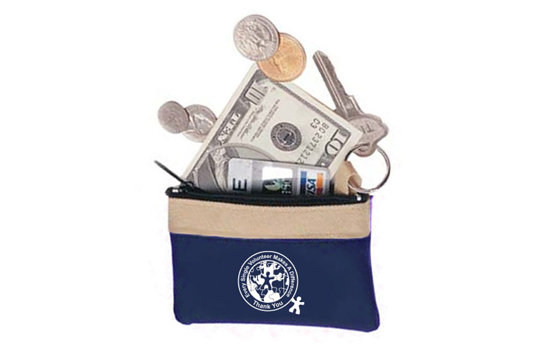 Volunteer Coin Purse w/ Key ring - Volunteer Gifts